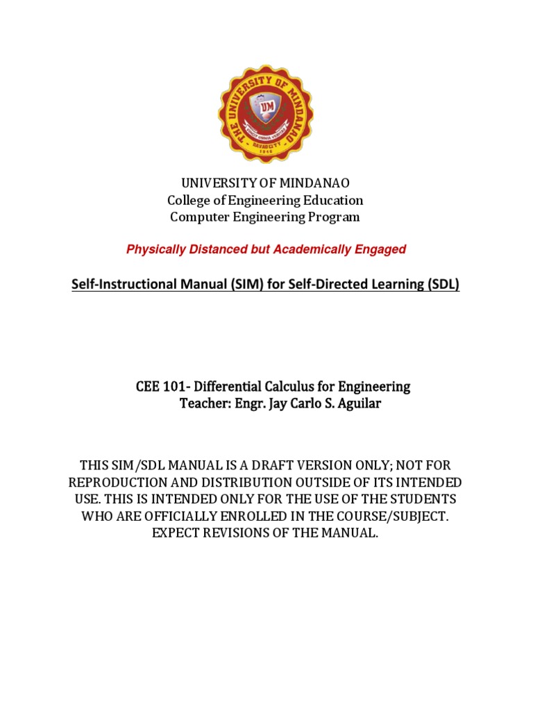 Calculus For Engineers 1 | PDF