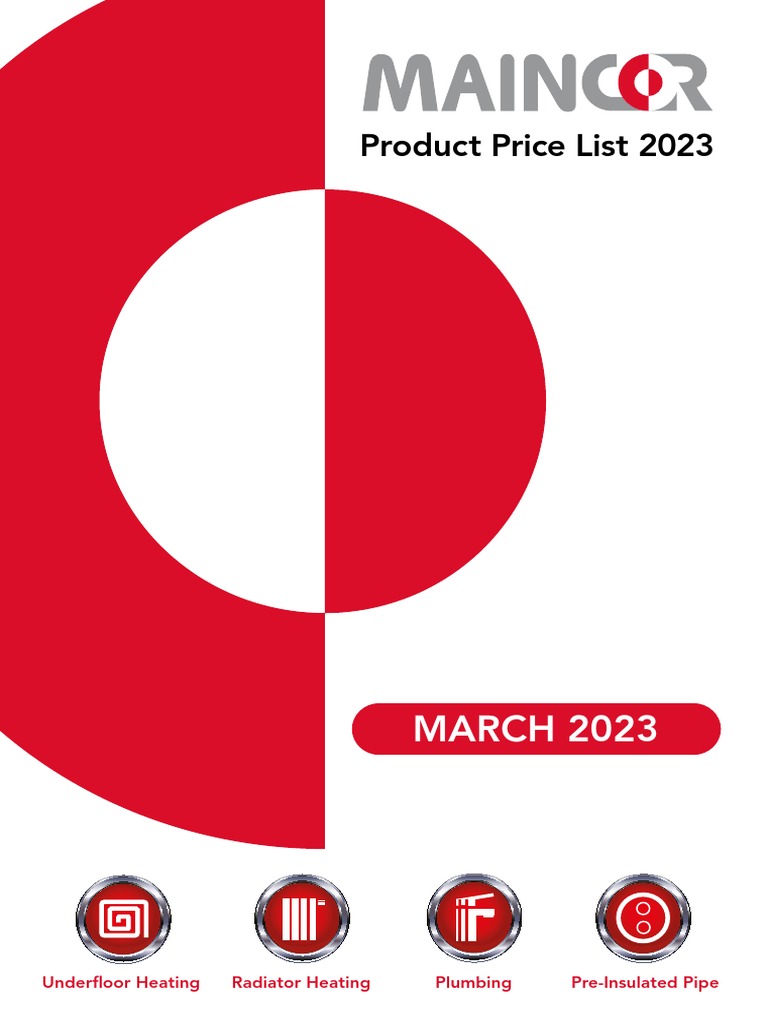 Maincor PriceGuide March 2023 | PDF | Home & Garden