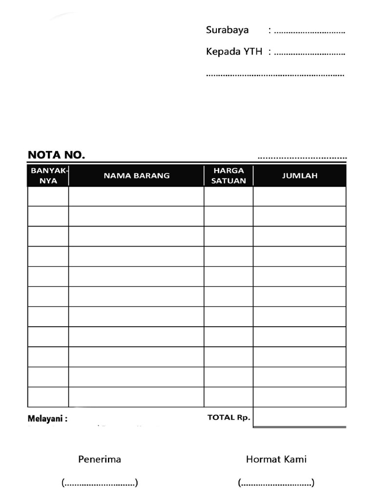 Desain Nota | PDF