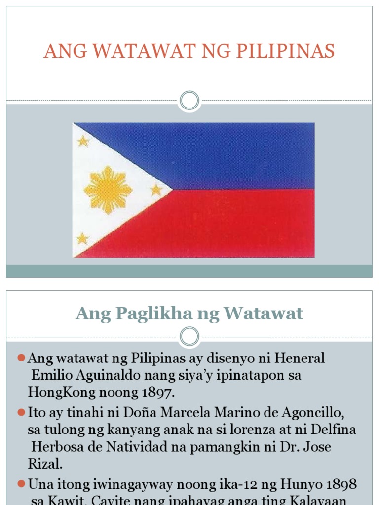Ang Watawat NG Pilipinas | PDF