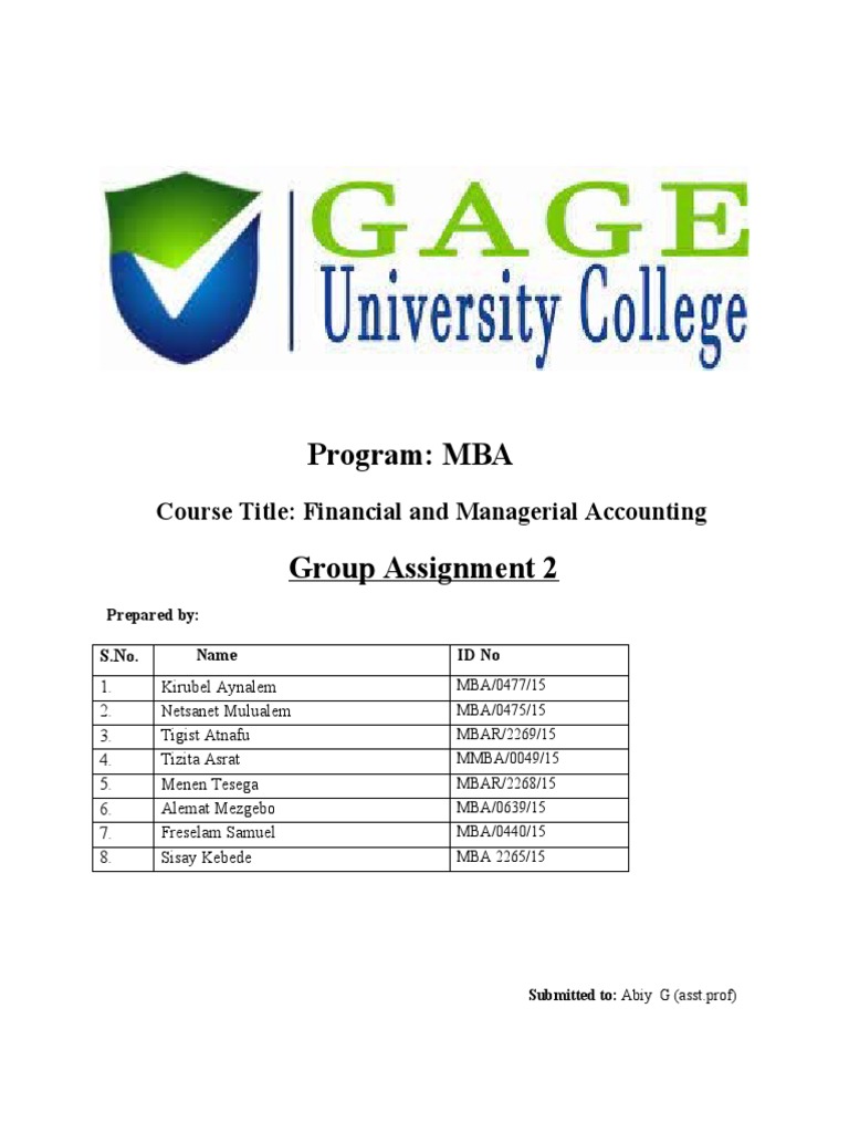 Financial Accounting Assignment 2 | PDF | Retained Earnings | Expense