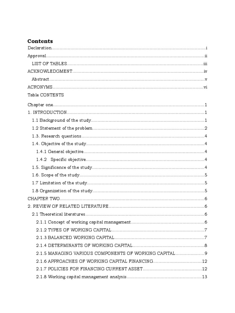 Working Capital Management | PDF | Working Capital | Inventory