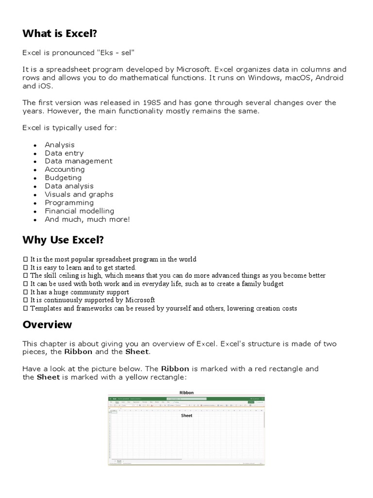 What Is Excel-1 | PDF | Application Software | Computing