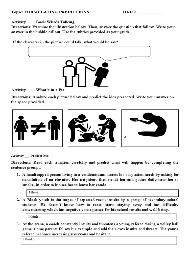 Activities On Predictions | PDF