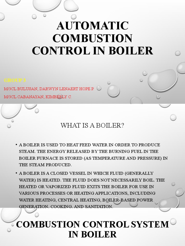 Automatic Combustion Control in Boiler | PDF
