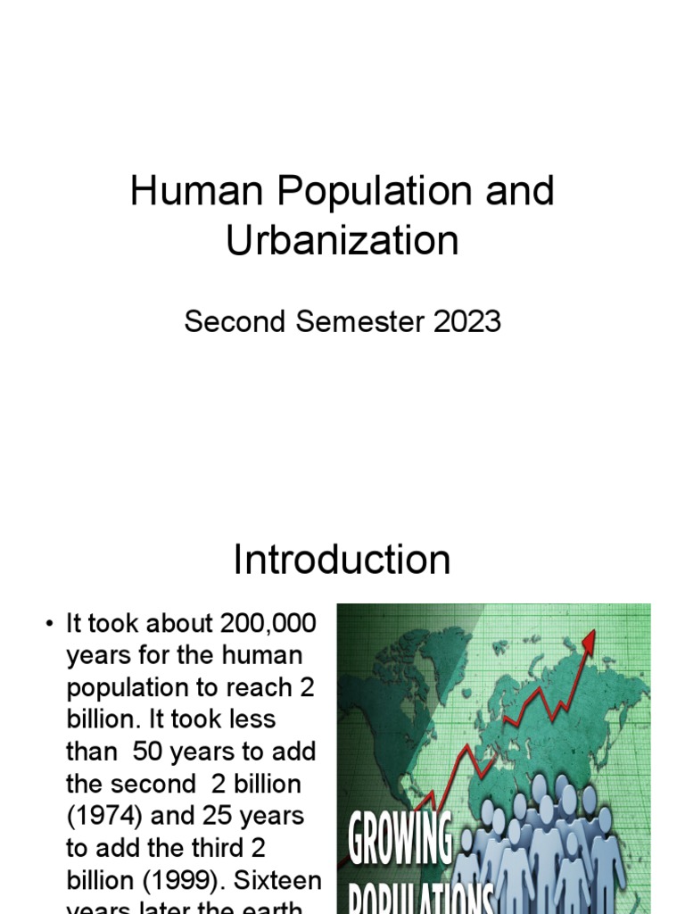Human Population and Urbanization | PDF | Total Fertility Rate ...