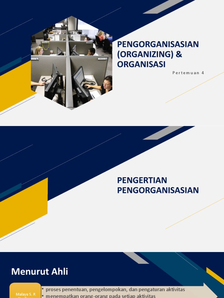 04 Organizing & Organisasi | PDF