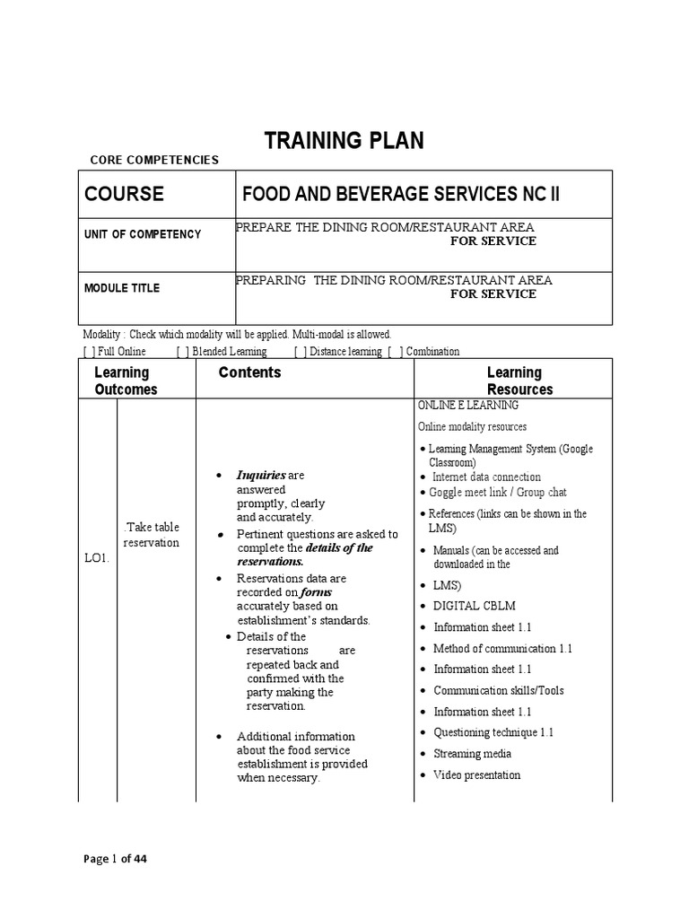 TRAINING-PLAN EMS | PDF