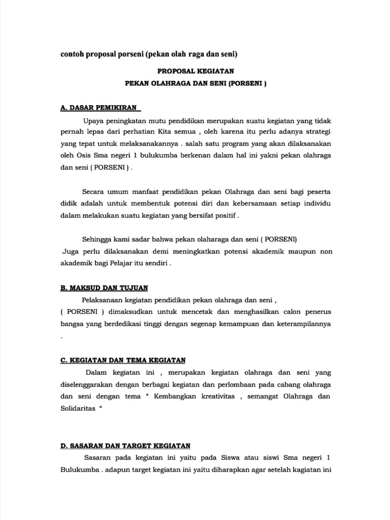 PDF Proposal Kegiatan | PDF