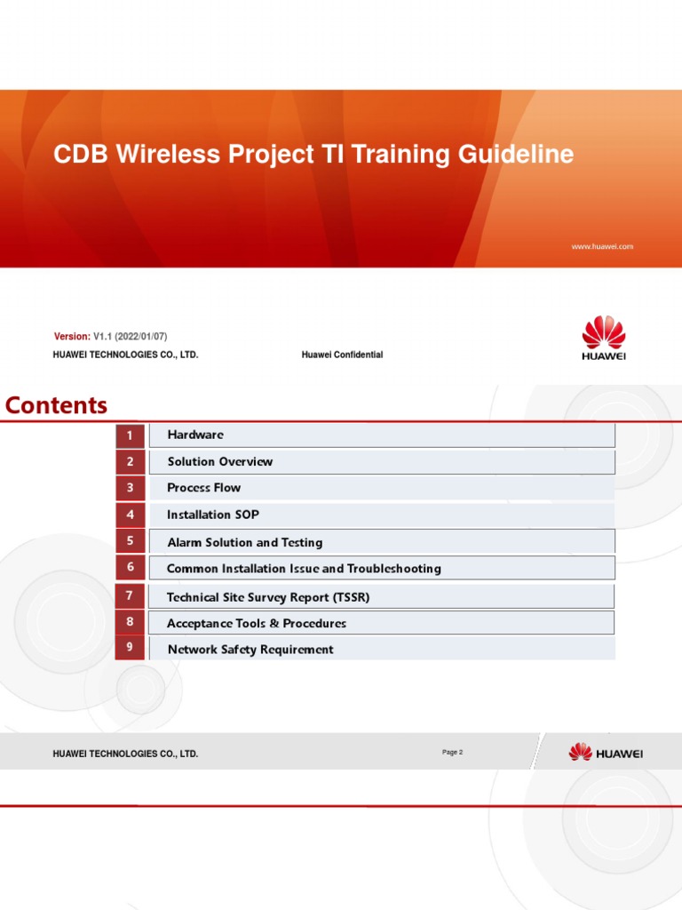 CDB Wireless Project TI Training Guideline - v1.8 | PDF
