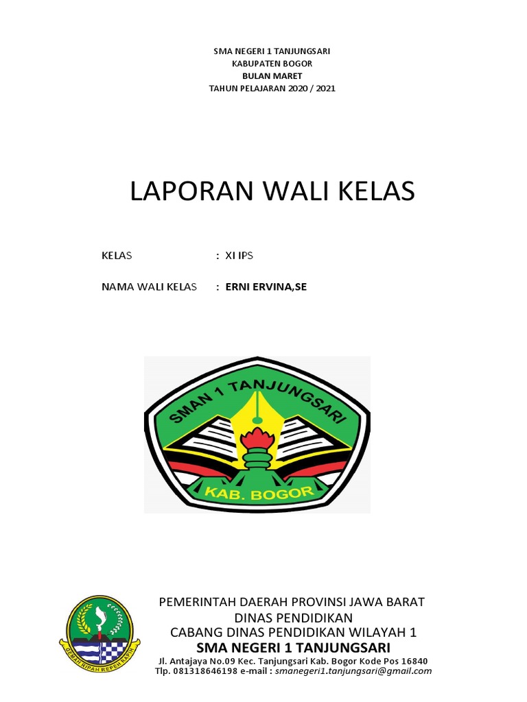 LAPORAN Wali Kelas | PDF