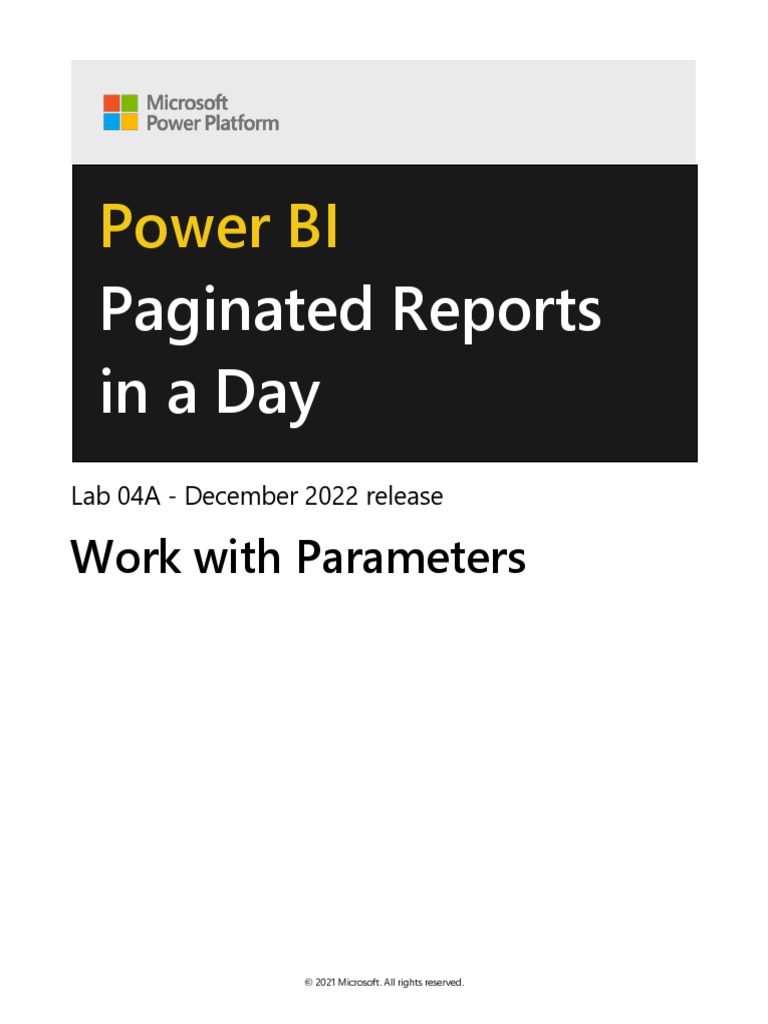 PowerBIPRIAD Lab04A | PDF