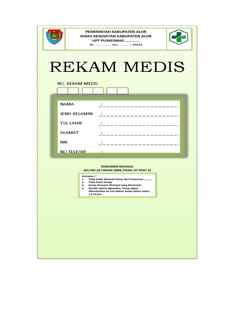 Revisi Rekam Medis Puskesmas | PDF
