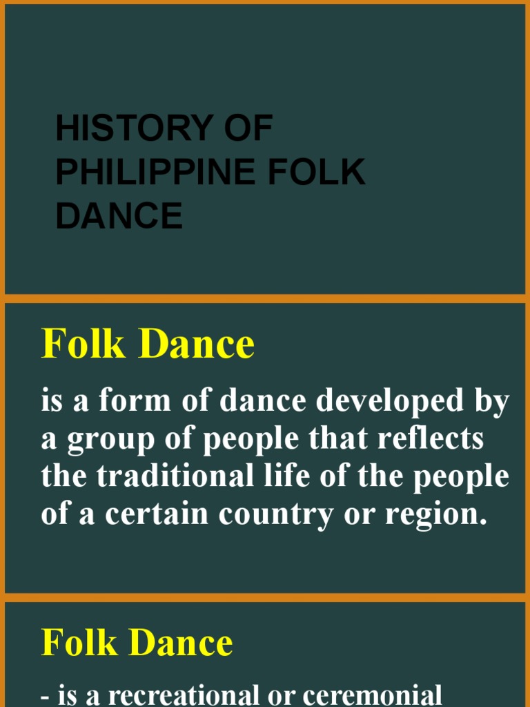 Philippine Folk Dance History Overview | PDF | Dances