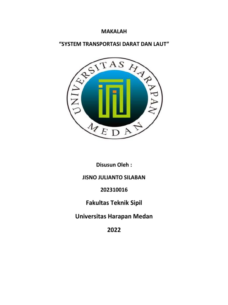 Makalah Sistem Transportasi | PDF Makalah Sistem Transportasi | PDF