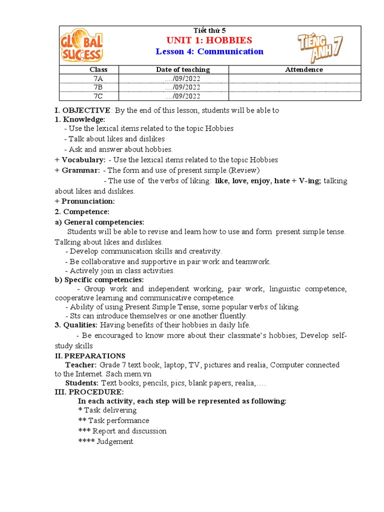 Unit 1 - Lesson 4 - Communication | PDF