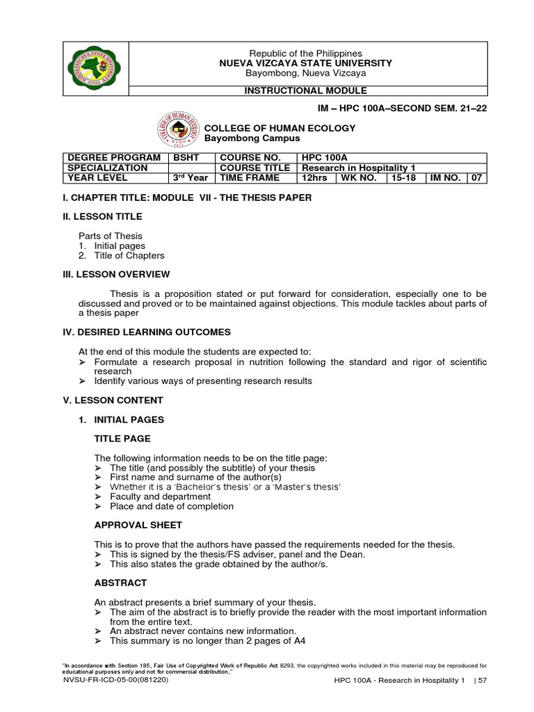 HPC 100 A Mod 7 | PDF