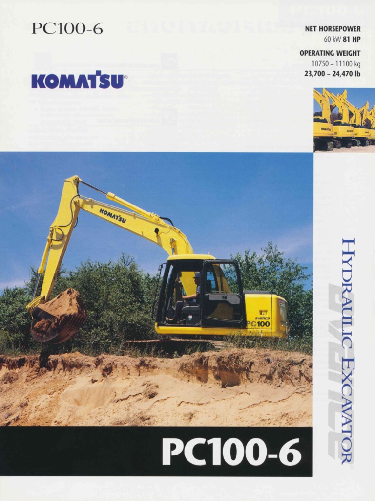 Komatsu PC 100 Excavator | PDF