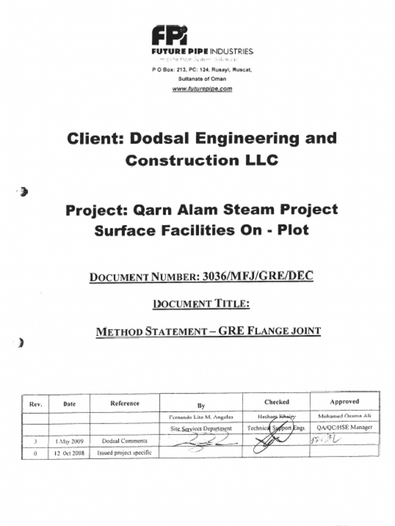 FPI Flange Tightening Procedure | PDF