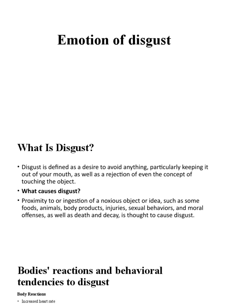 Emotion Presentation | PDF | Disgust | Emotions