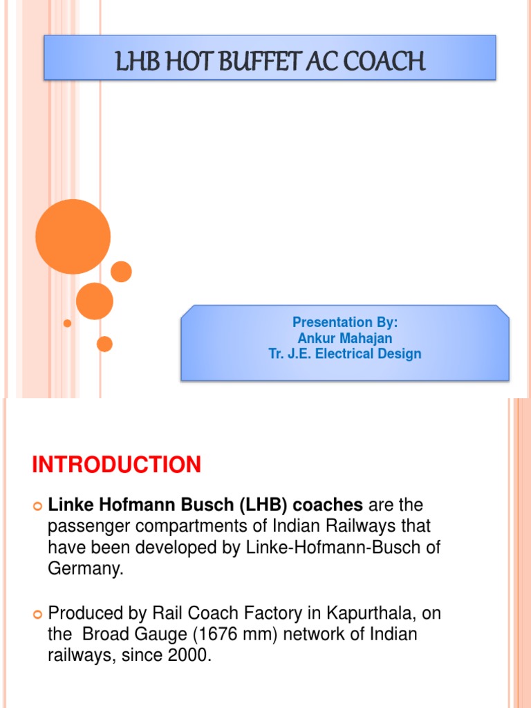 Dokumen.tips Lhb Ac Buffet Car | PDF