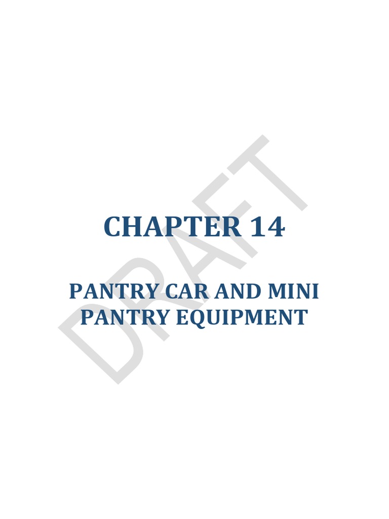 Pantry Car and Mini Pantry Equipment Guide | PDF | Home & Garden