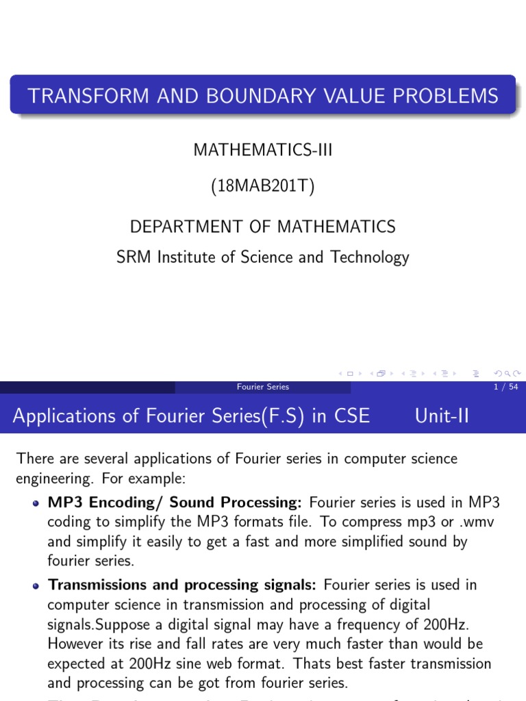 Unit-2 | PDF | Fourier Transform | Data Compression