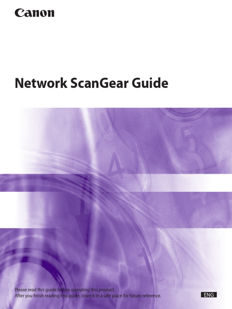 Network Scangear Guide | PDF