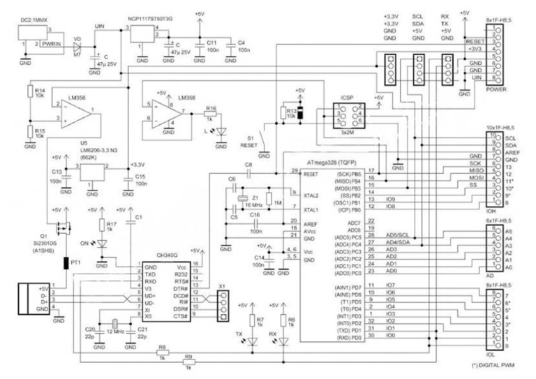 Arduino Nano ch430 Schematic | PDF