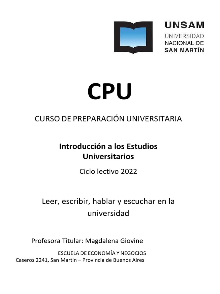 Cuadernillo IEU 2022 | PDF