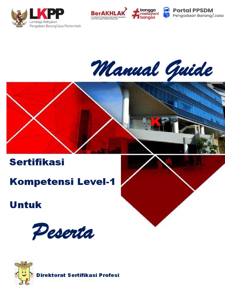 Manual Guide Sertifikasi Kompetensi Level-1 Untuk Peserta | PDF