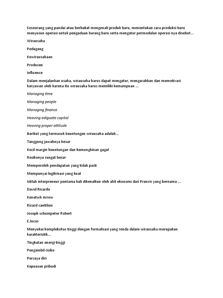 Soal PG UAS 2022 | PDF