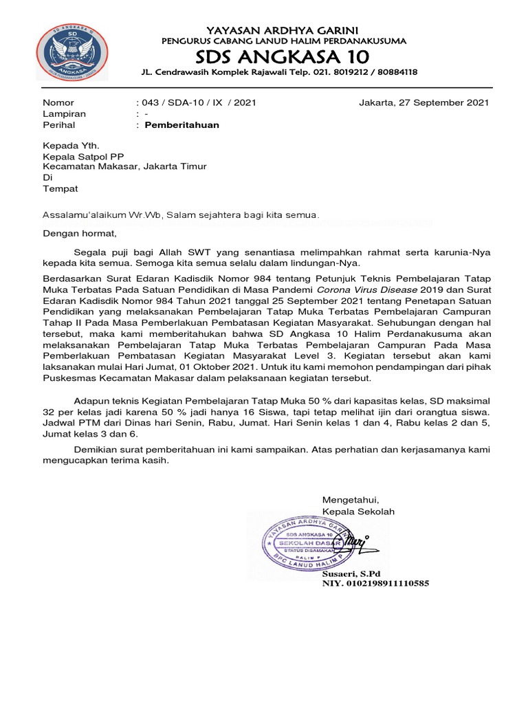 Surat Kepala Satpol PP | PDF Surat Kepala Satpol PP | PDF