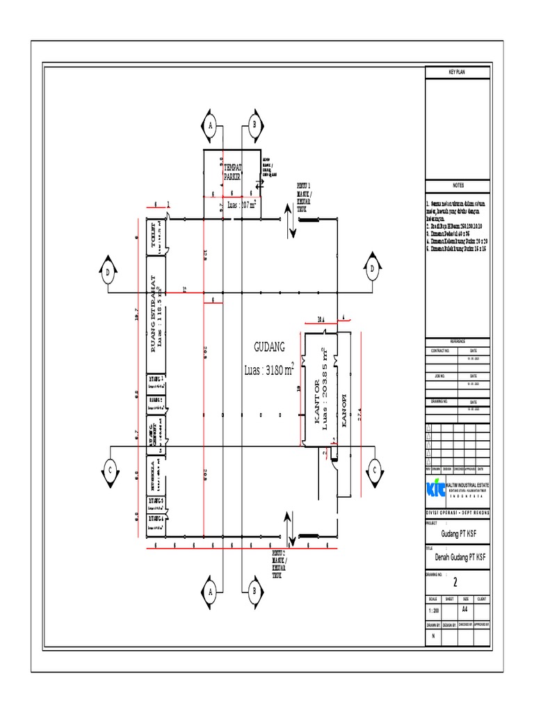 Denah Gudang PT - KSF | PDF