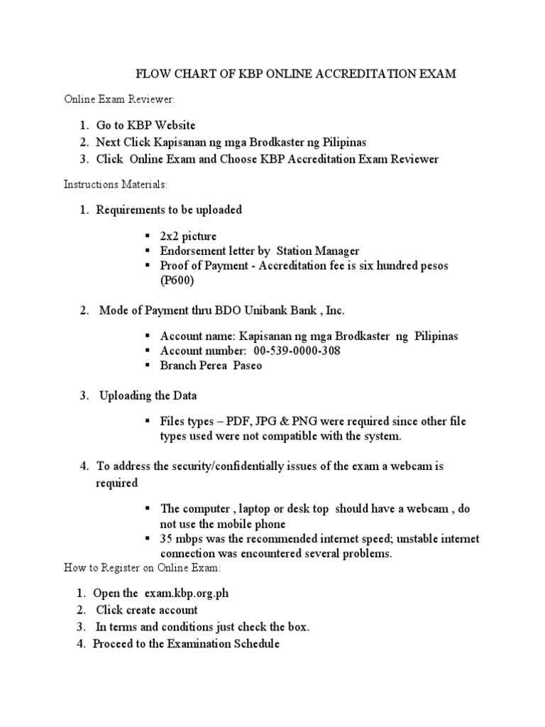 PROCEDURE ON KBP ONLINE ACCREDITATION EXAM. MARCH 09, 2023 | PDF