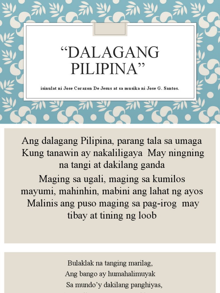 Dalagang Pilipina | PDF