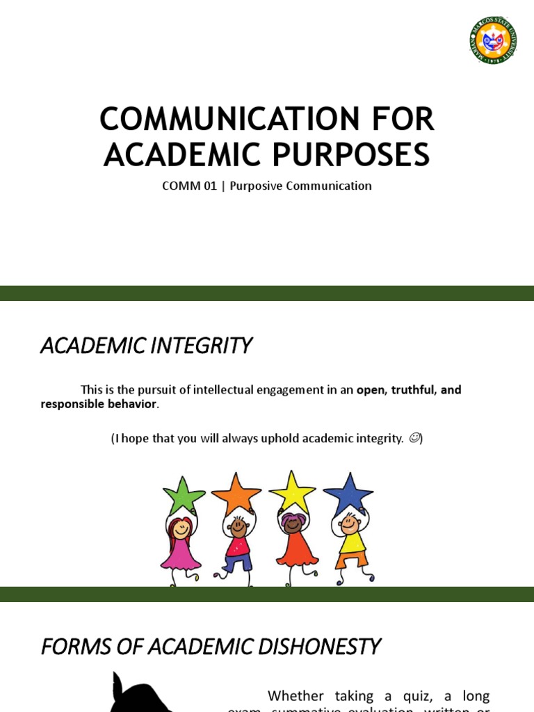 Chapter VI Communication For Academic Purpose | Download Free PDF ...