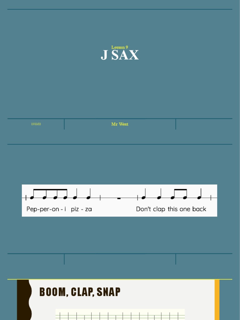 JSax Lesson | PDF | Performing Arts | Entertainment