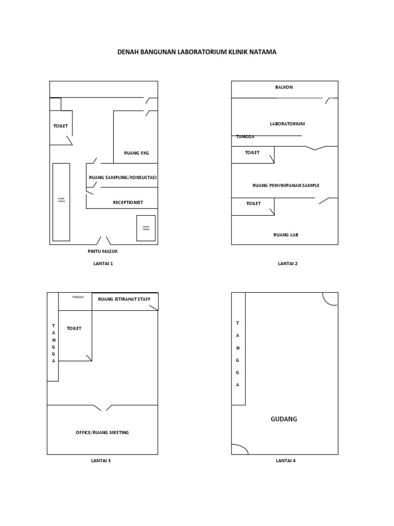 DENAH BANGUNAN LABORATORIUM KLINIK NATAMA | PDF