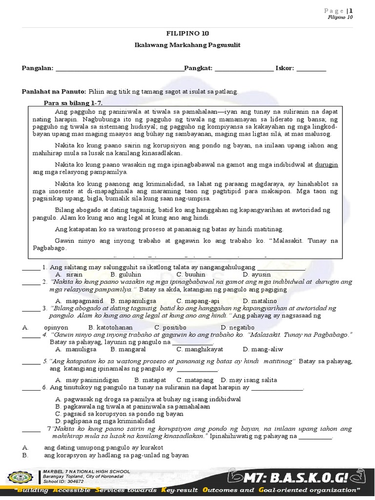 Filipino 10.docx2 | PDF