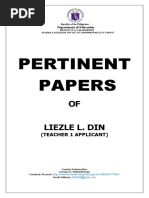 Editable Cover Page for Pertinent Papers | PDF