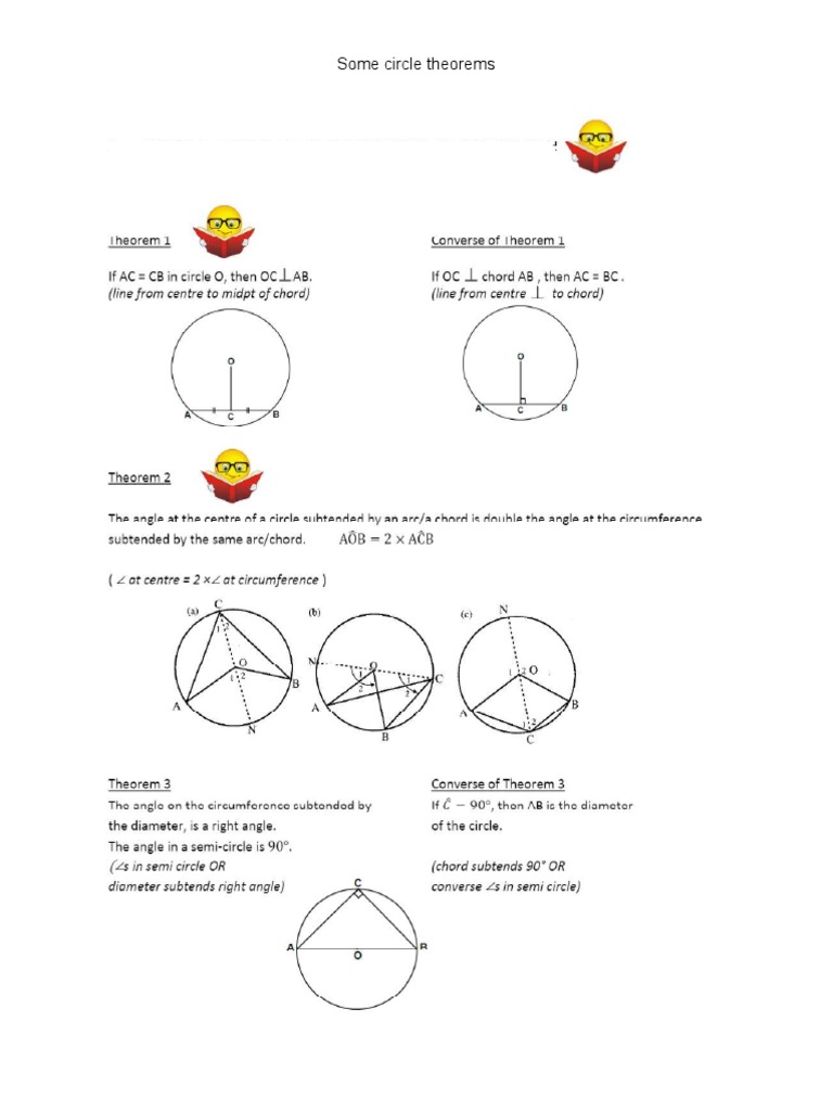 Circle Theorems Pdf