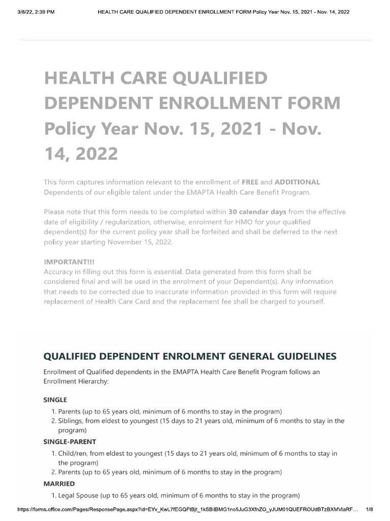 Hmo Enrollment | PDF