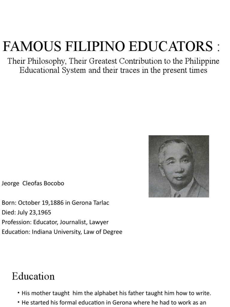 Famous Educators | Download Free PDF | Teachers | Philippines