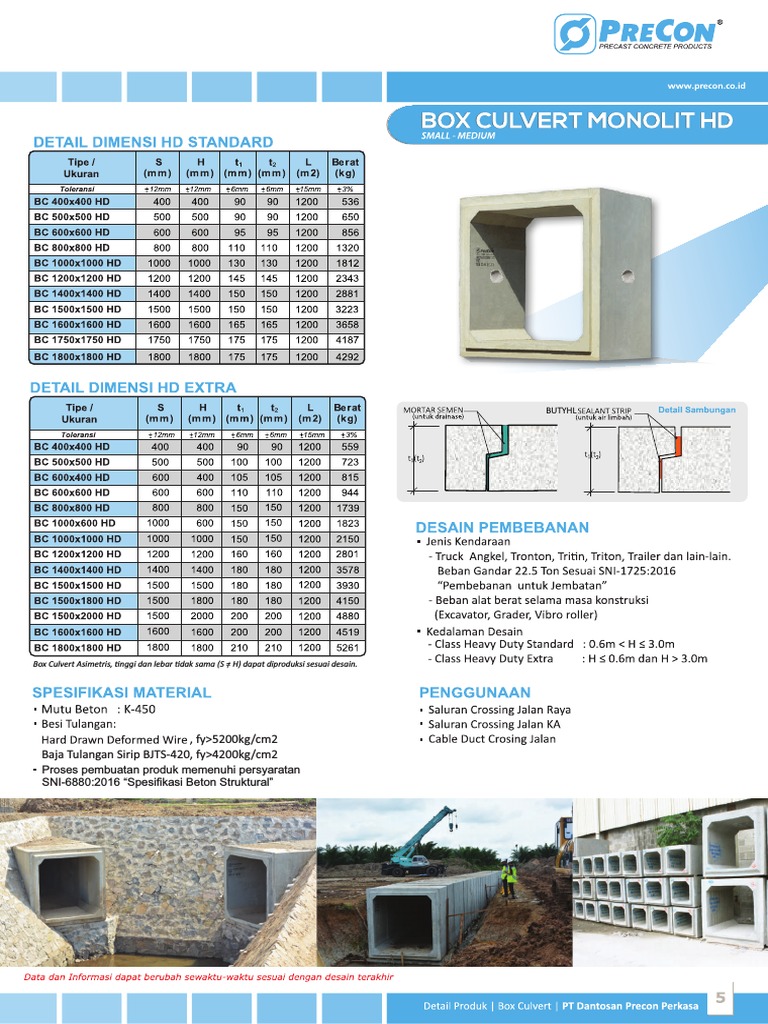 Brosur Box Culvert Monolit HD | PDF