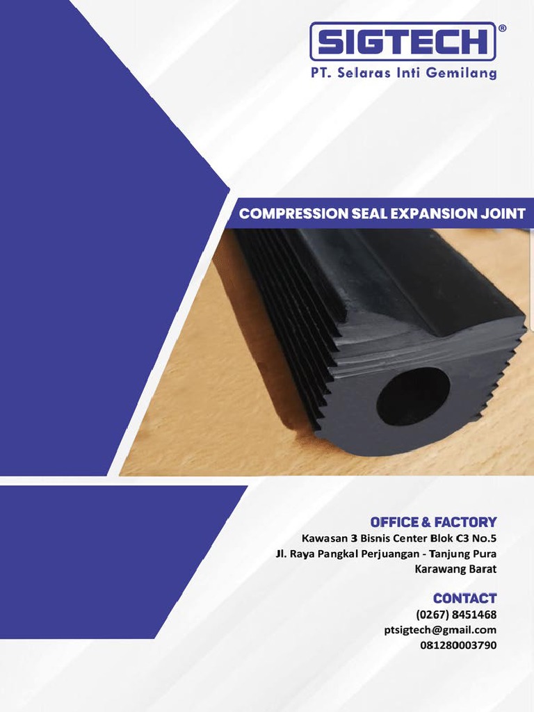 Brosur Compression Seal Expansion Joint - Sigtech | PDF