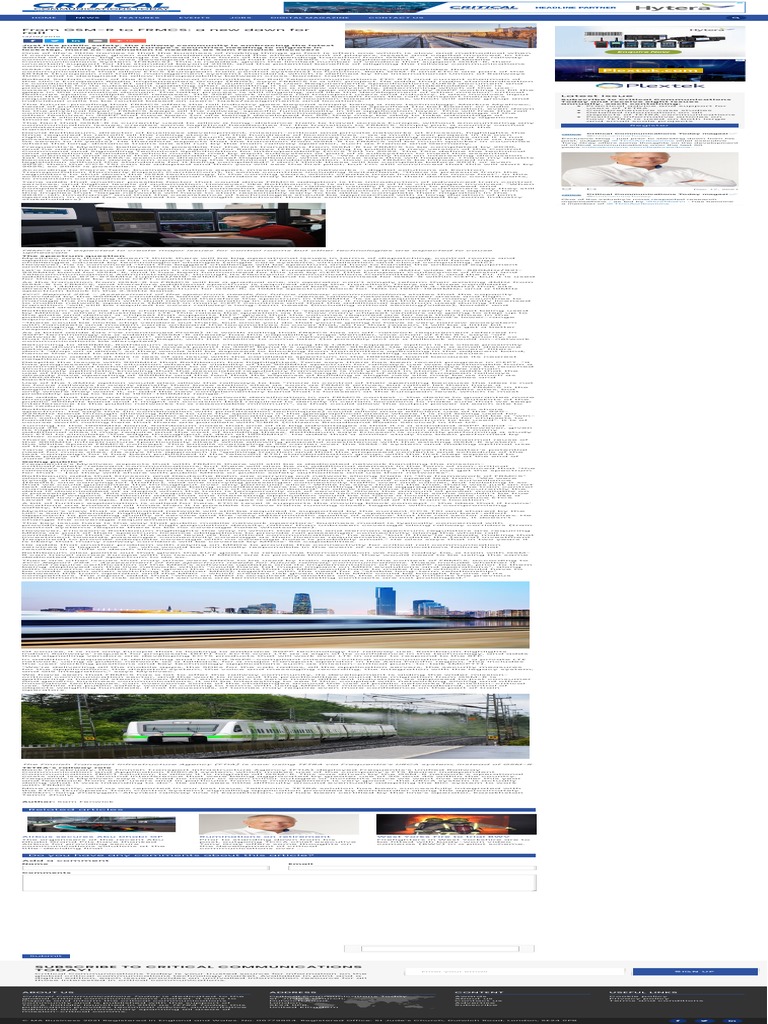 Gsm r Frmcs Railways Europe Transition Migration | PDF