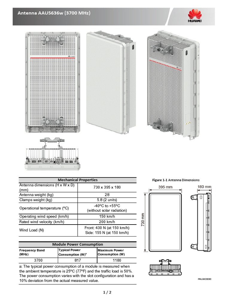 DATASHEET ANTENA AAU5636w | PDF | Antenna (Radio) | Hertz