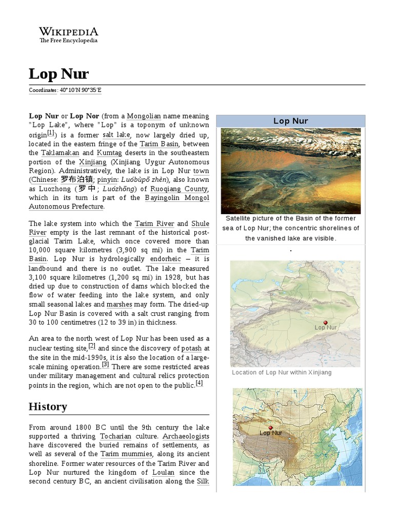 Lop Nur | PDF