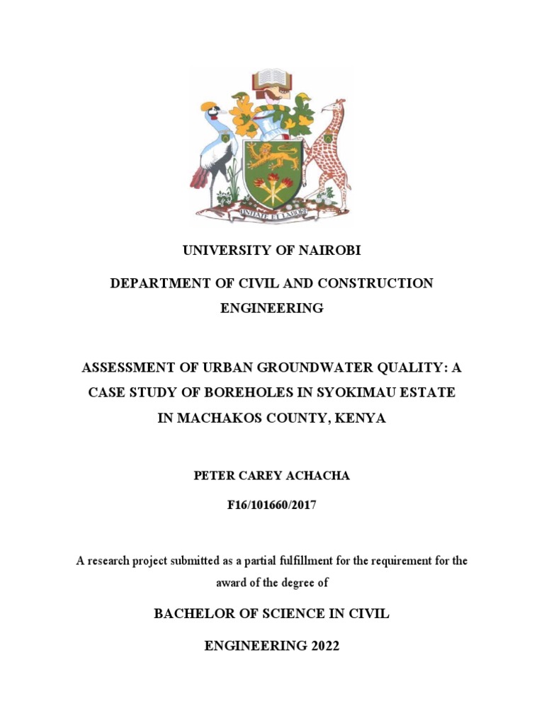 Assessment Of Urban Groundwater Quality Pdf Groundwater Aquifer